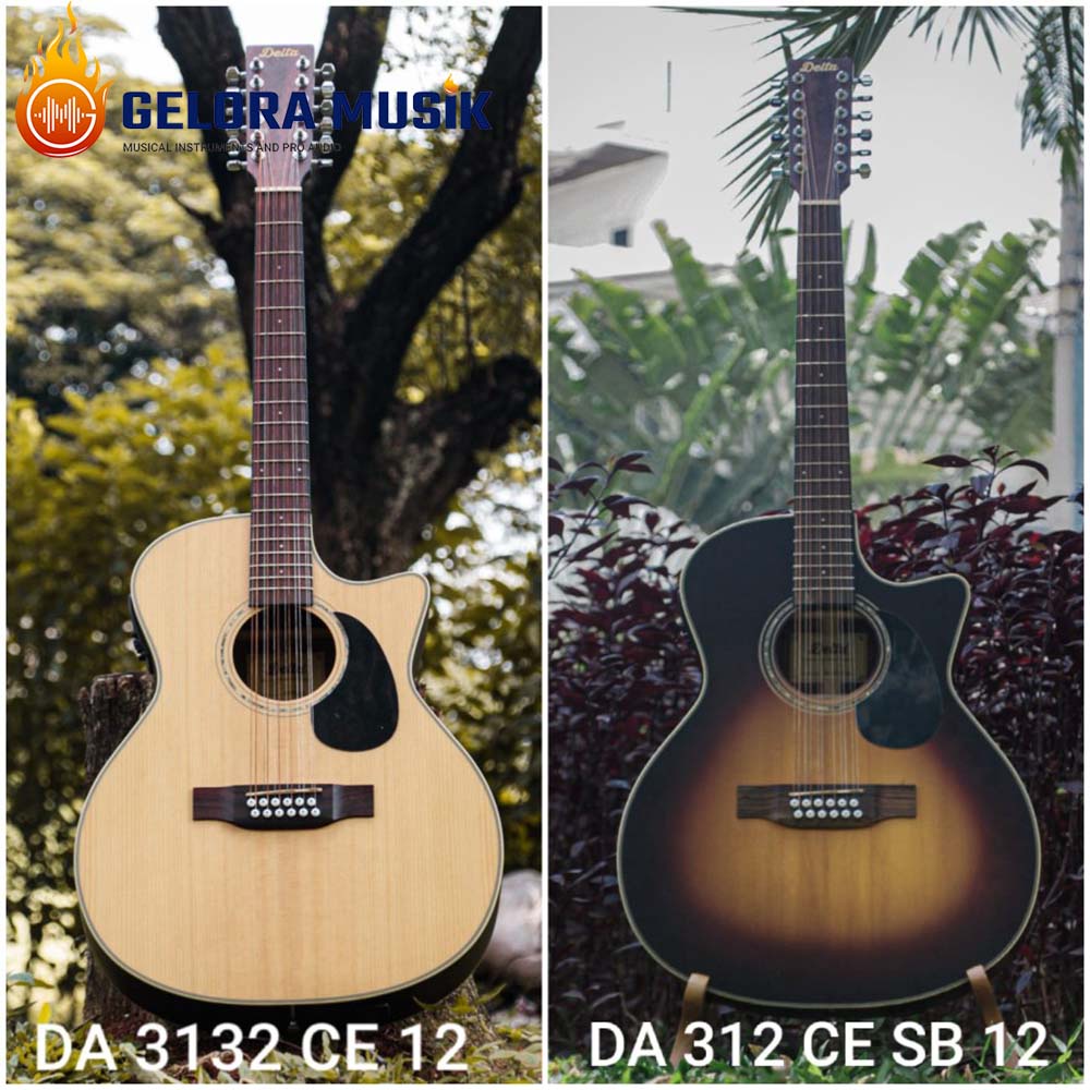 Jual Gitar Akustik Elektrik Delta DA312CE 12 | Shopee Indonesia