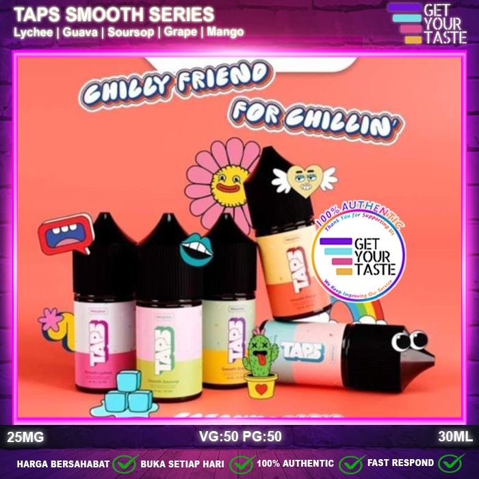 Jual Liquid TAPS Smooth Series Salt Nic 30ML Saltnic Pods DOSE by Hex ...