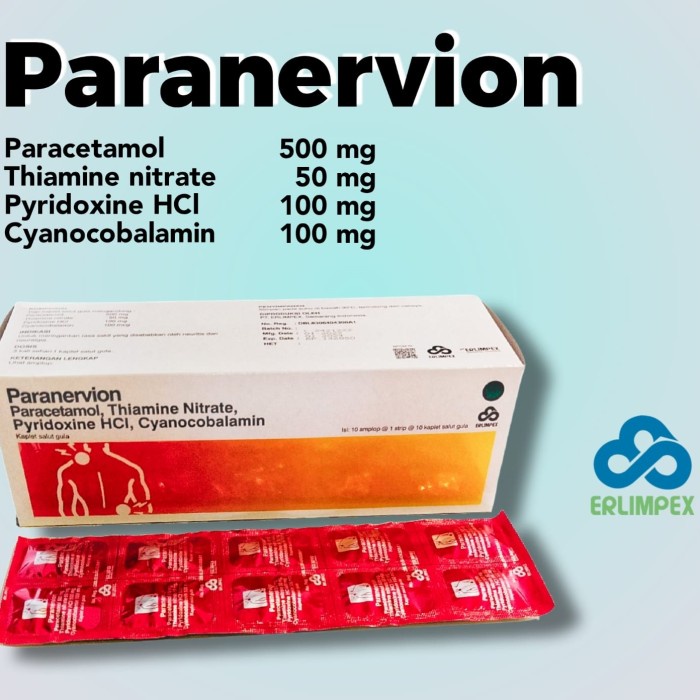Jual Paranervion 10 TABLET / Nyeri otot / pegal linu | Shopee Indonesia