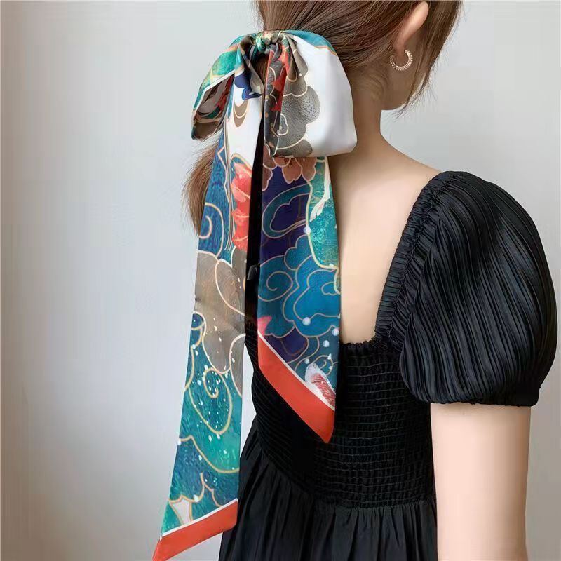 Jual Caliloops Ikat Tali Pita Rambut Korea Syal Scarf Twilly Bag Kusuma ...