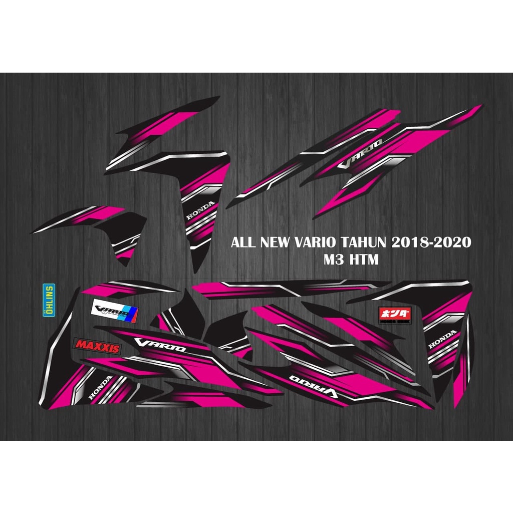 Jual STIKER STRIPING ALL NEW VARIO 2018-2020 M3 HTM | Shopee Indonesia