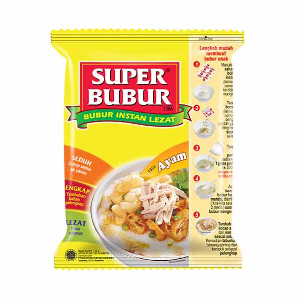 Jual SUPER BUBUR AYAM INSTAN SACHET 45 GR | Shopee Indonesia