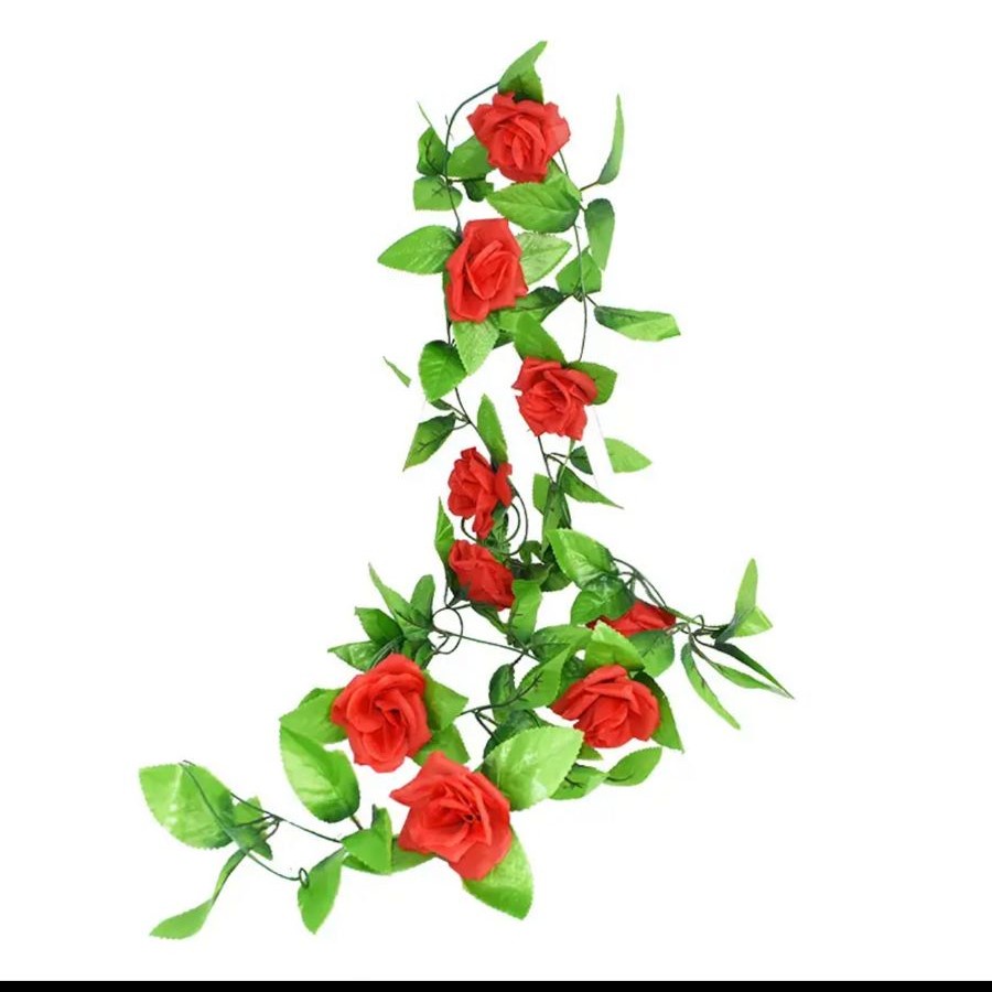 Jual Bunga Rambat Palsu Bunga juntai Imitasi Mawar Rose Dekorasi ...