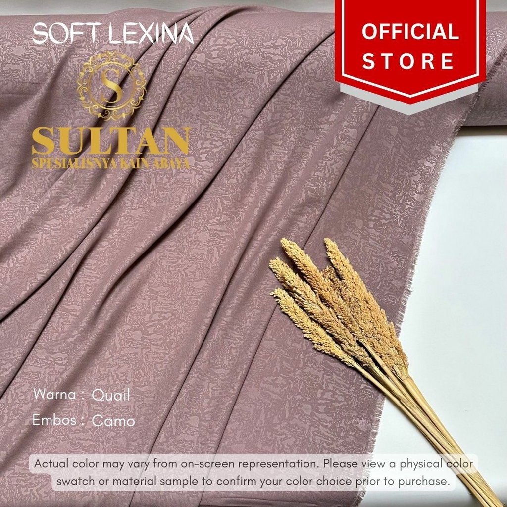 Jual 50CM EMBOS CAMO SOFT LEXINA QUAIL KAIN ABAYA SULTAN (MEREK LAMA ...