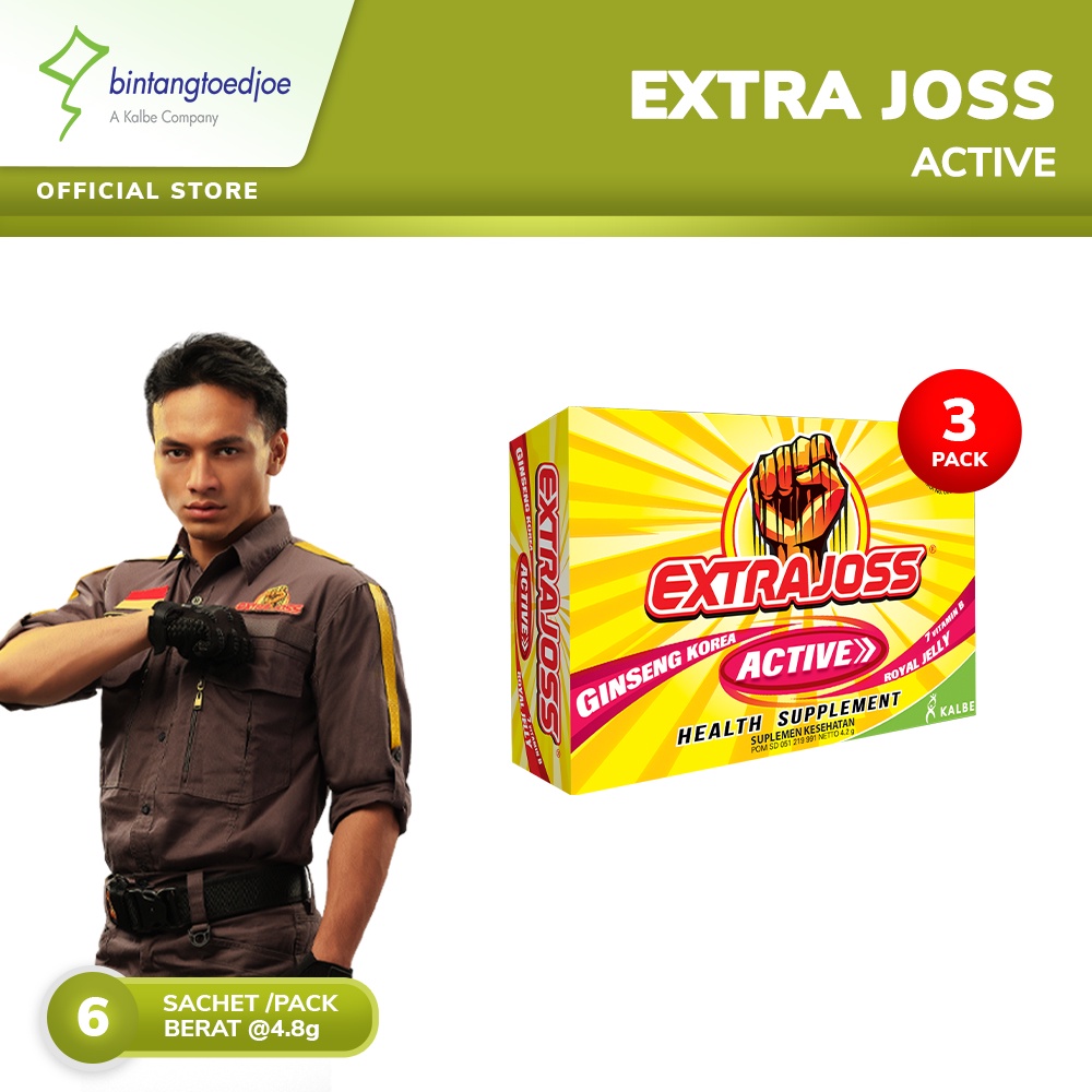 Jual Extra Joss Active B7 3 Pack (36 Sachet) | Shopee Indonesia