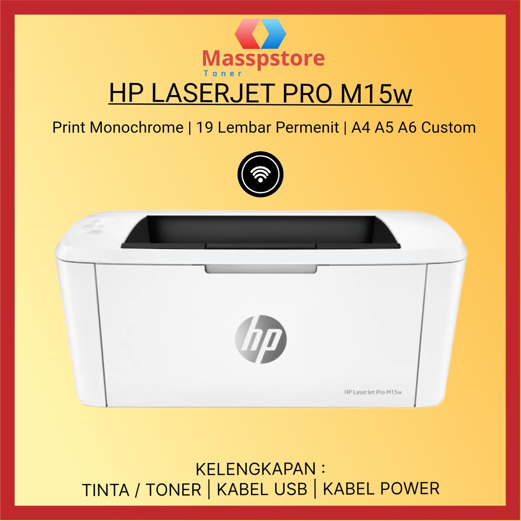 Jual Printer hp laserjet M15w Printer Laser Monochrome Hitam putih ...