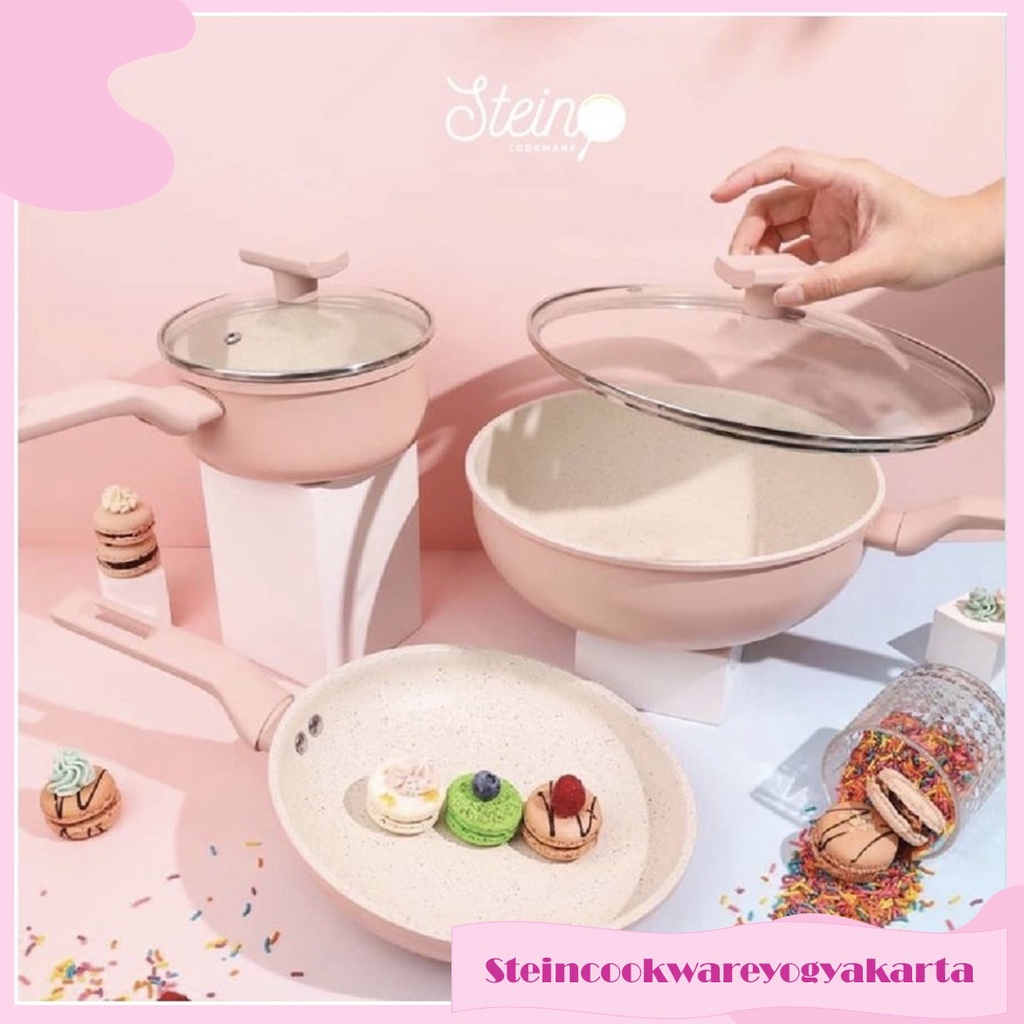 Jual Steincookware STEIN GLOW PAN SET/ panci set glow pan isi 3 ...
