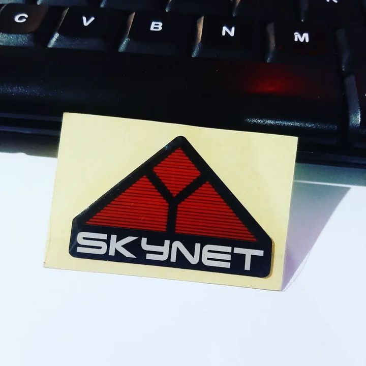 Jual Sticker Timbul Resin SKYNET Stiker Logo 3D Kecil Satuan Terminator ...