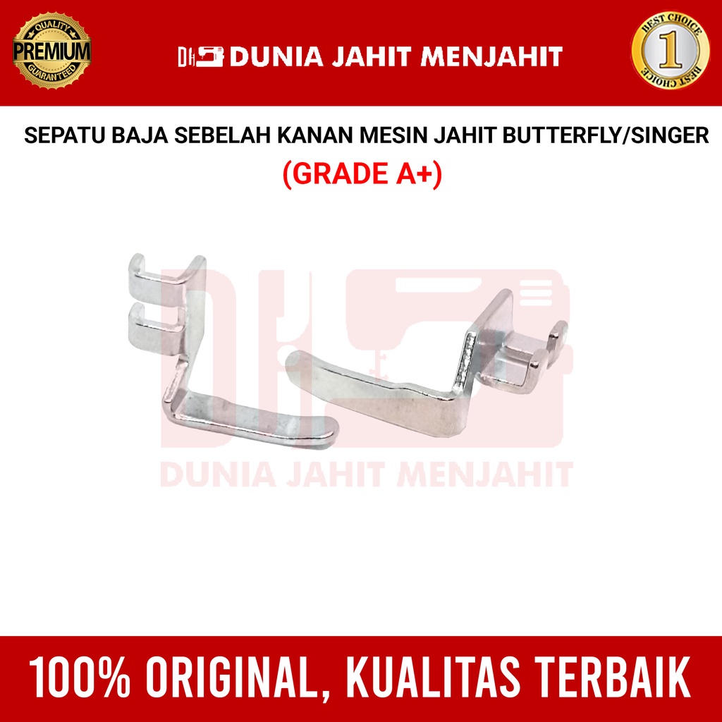 Jual Sepatu Baja Sebelah Kanan Mesin Jahit Butterfly Hitam Classic ...