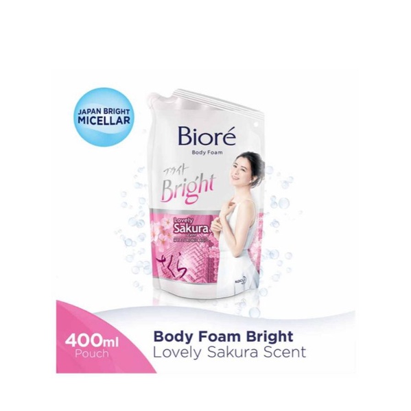 Jual Kao Biore Body Foam Refill Cherry Sakura 400ML | Shopee Indonesia