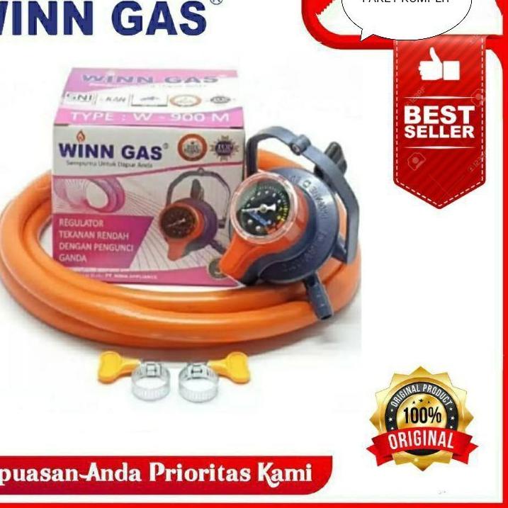 Jual ☻ Winn Gas , W 900 M , Win Gas , Regulator + Selang 2M + 2 Klem ...