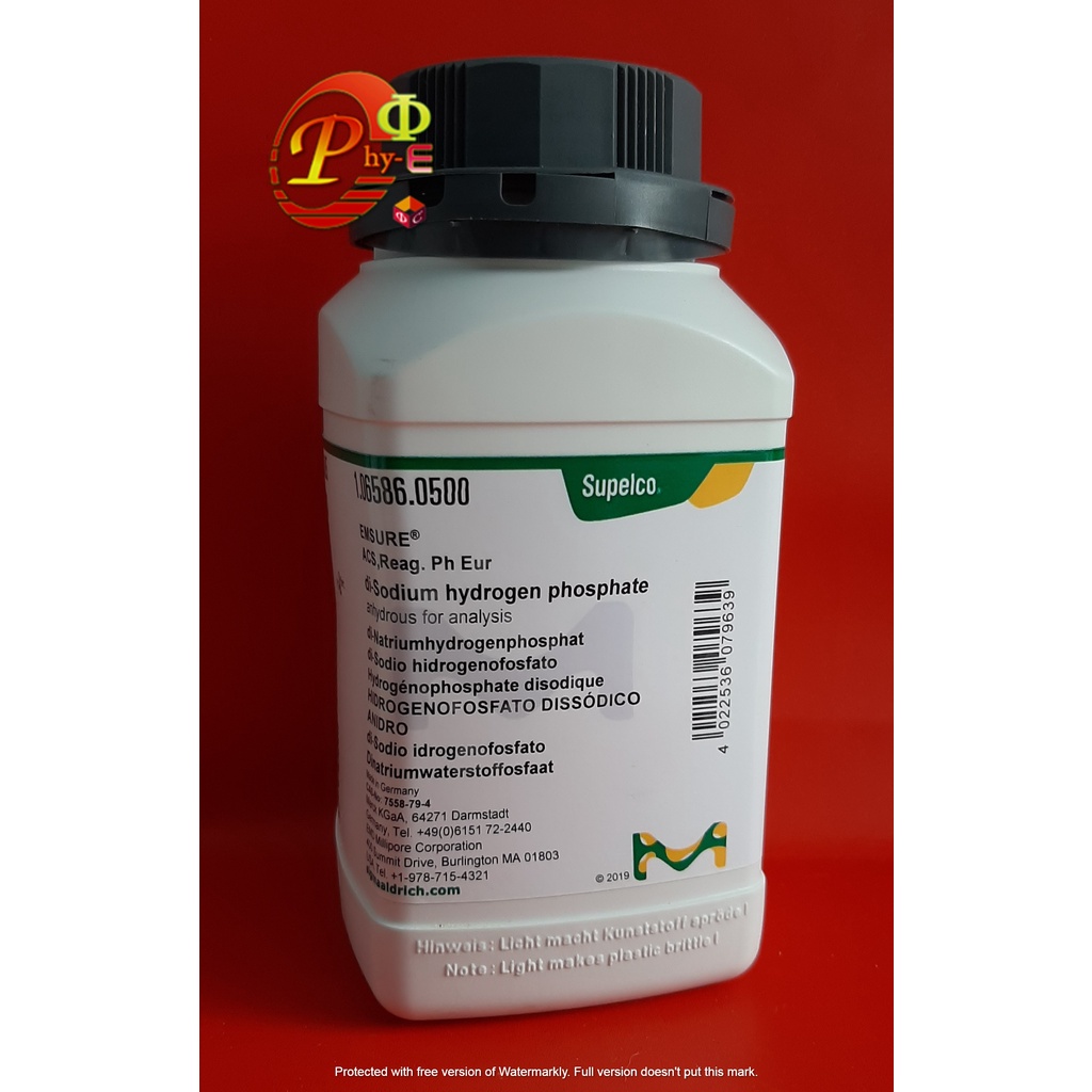 Jual Disodium hydrogen phosphate Merck / Na2HPO4 Anhidrat Ecer Per Gram ...
