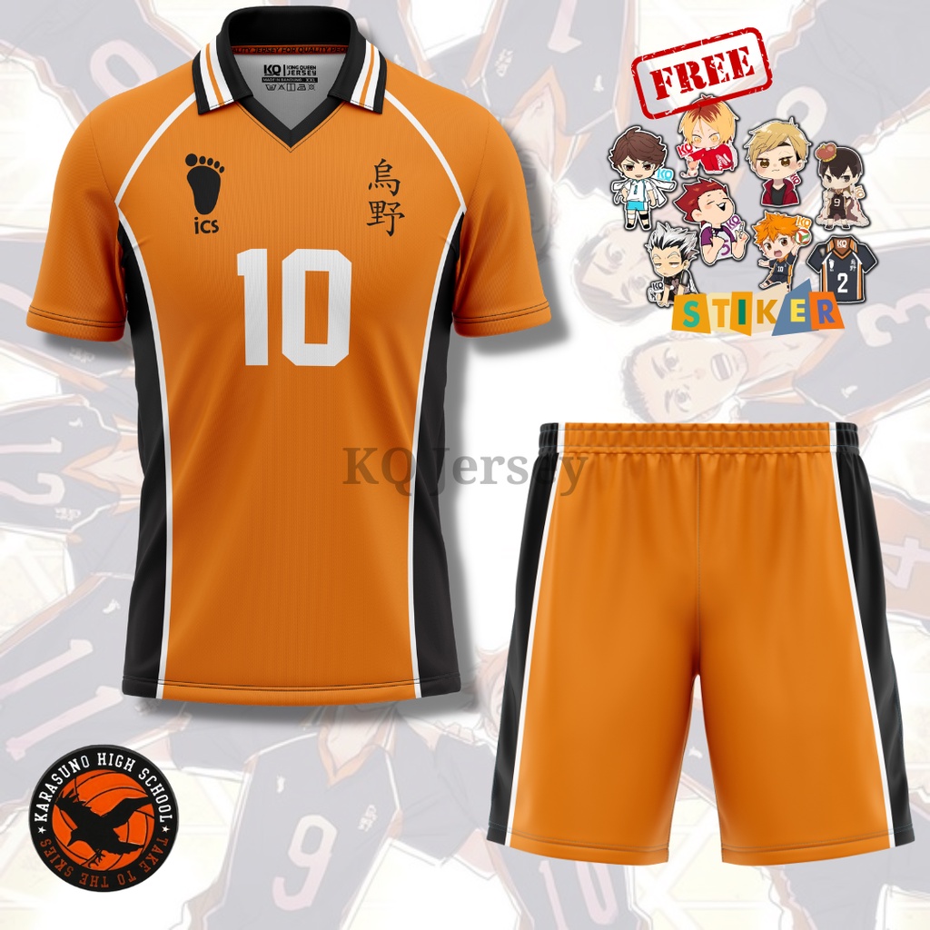 Jual KQ Jersey Haikyuu Tim Karasuno fullprint Anime Karasuno Desawa ...