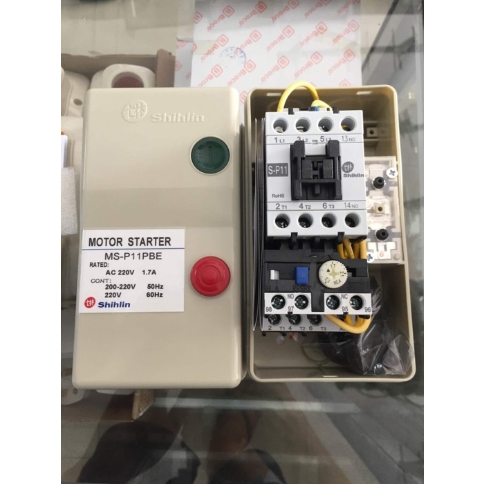 Jual SHIHLIN DOL STARTER/MAGNETIC SWITCH MS-P11PBE 380V SEMUA AMPERE | Shopee Indonesia