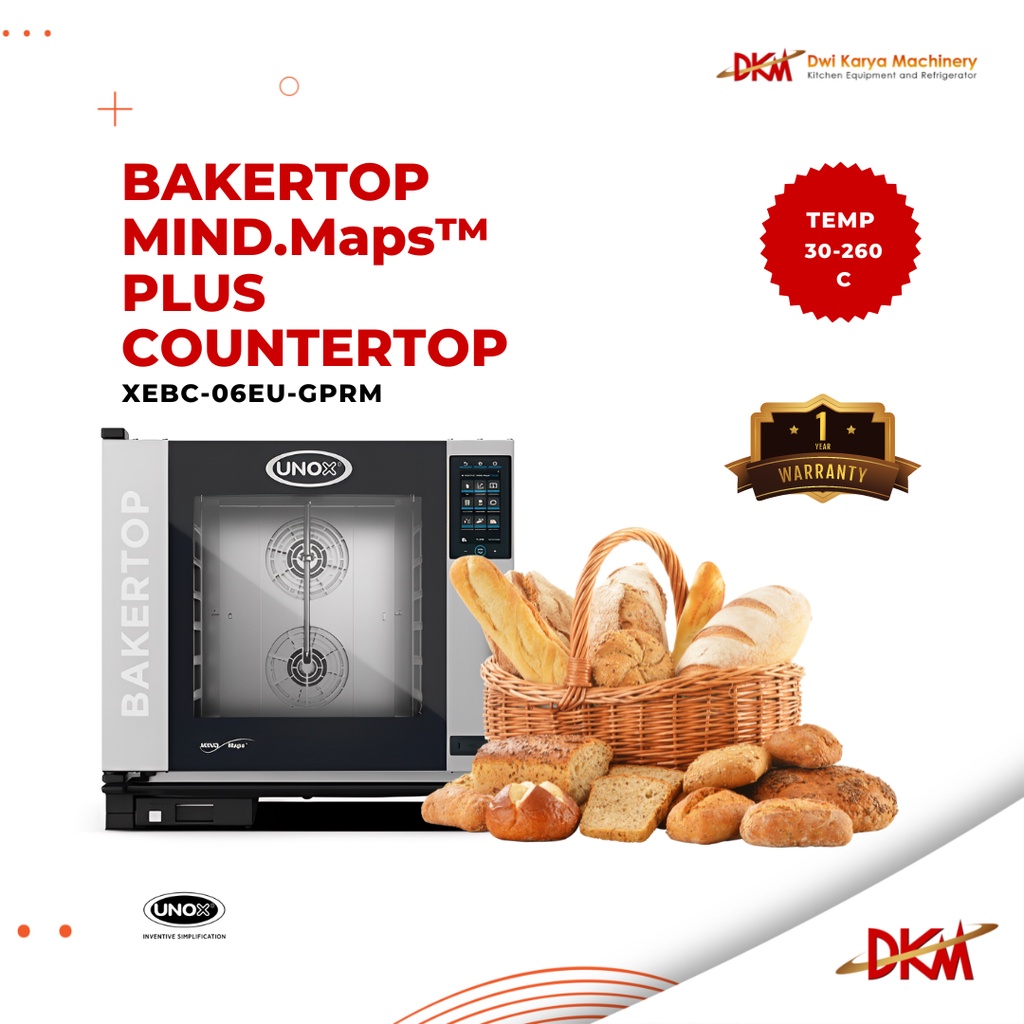 Jual COMBI OVEN BAKERTOP MIND Map PLUS COUNTERTOP UNOX XEBC-06EU-GPRM ...
