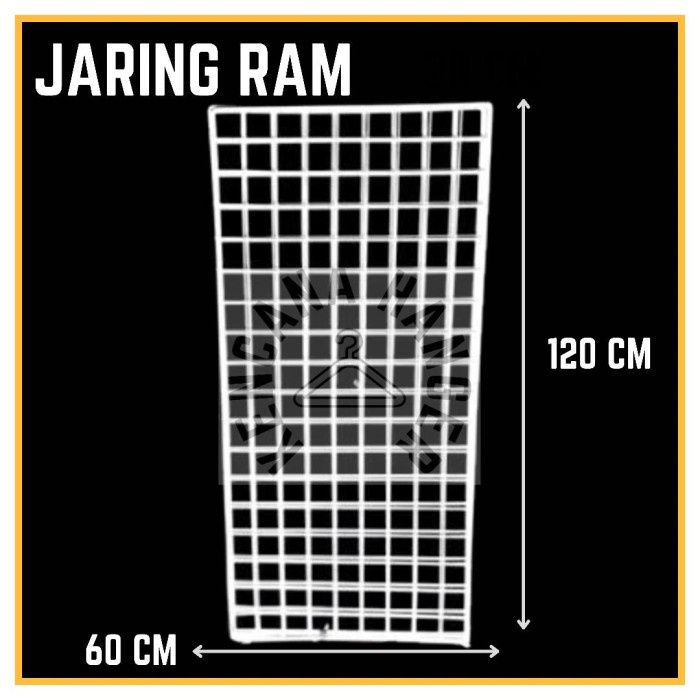 Jual COD Jaring RAM Dinding / Hijang Hiasan/Wire Grid 60 x 120 CM ...