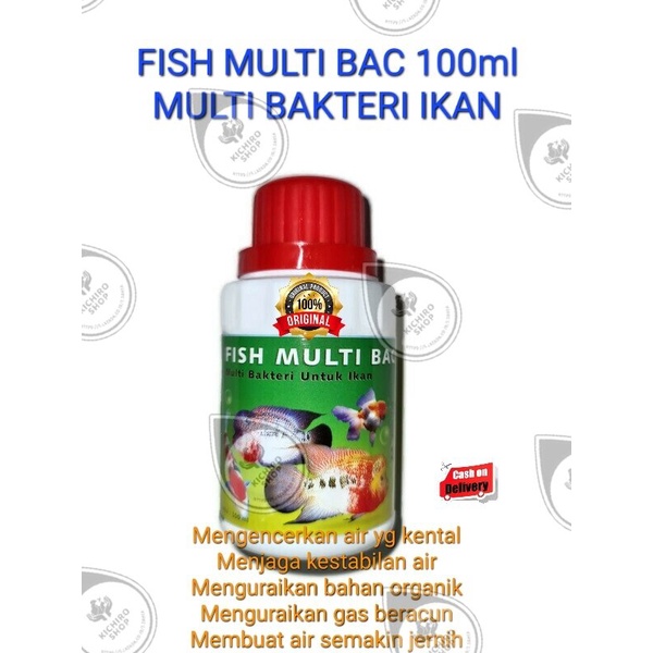 Jual Fish Multi Bac 100 ml Boster Menjernihkan Mengencerkan Air Pada ...