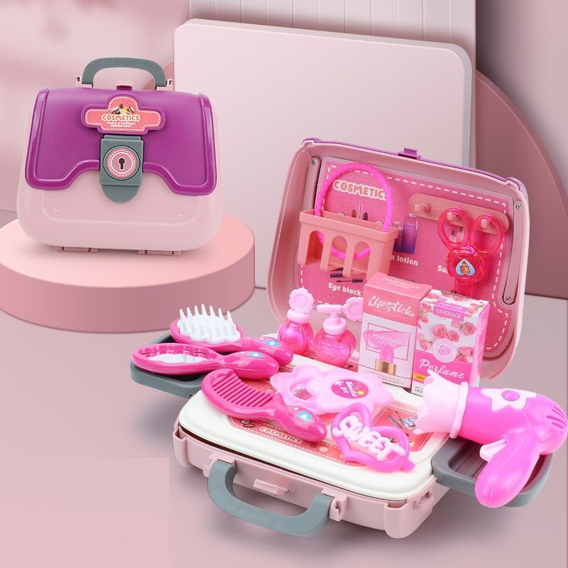 Jual Mainan Anak ORNAMENTS HAND BAG COSETICS Make Up 2in1 Koper Tas ...