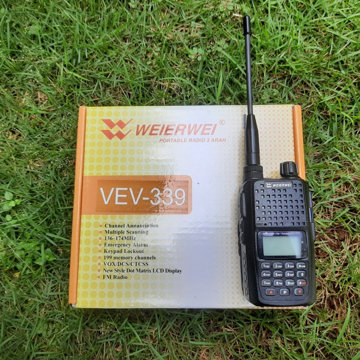 Jual HT Weierwei VEV V339 Single Band VHF / Handy Talkie VEV V 339 Garansi 1 Tahun / Radio ...