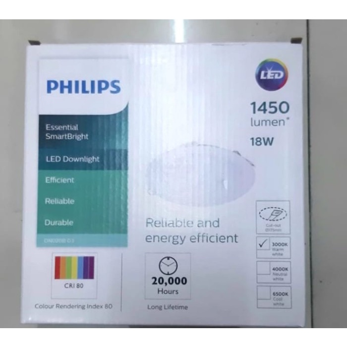Jual LED downlight panel DN020B PHILIPS 16watt inbow 220vac | Shopee ...