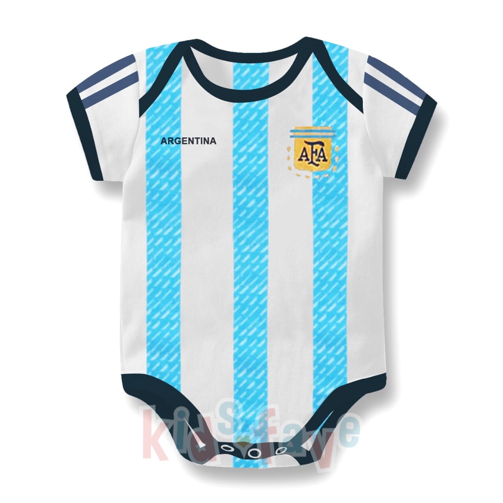 Jual Jumper Bola Bayi / Jersey Bola Baby / Set Jumper Bayi Argentina ...