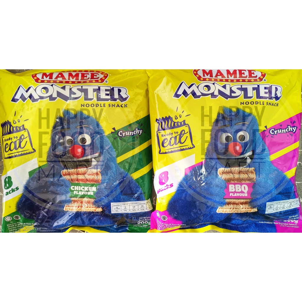 Jual [HALAL] MAMEE MONSTER 200 GRAM/MAME SNACK NOODLES/MAKANAN RINGAN ...