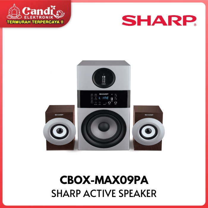 Jual SHARP Speaker Aktif Bluetooth CBOX-MAX09PA | Shopee Indonesia
