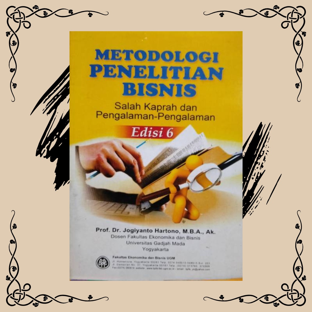 Jual Metodologi Penelitian Bisnis Edisi 6 Jogiyanto | Shopee Indonesia