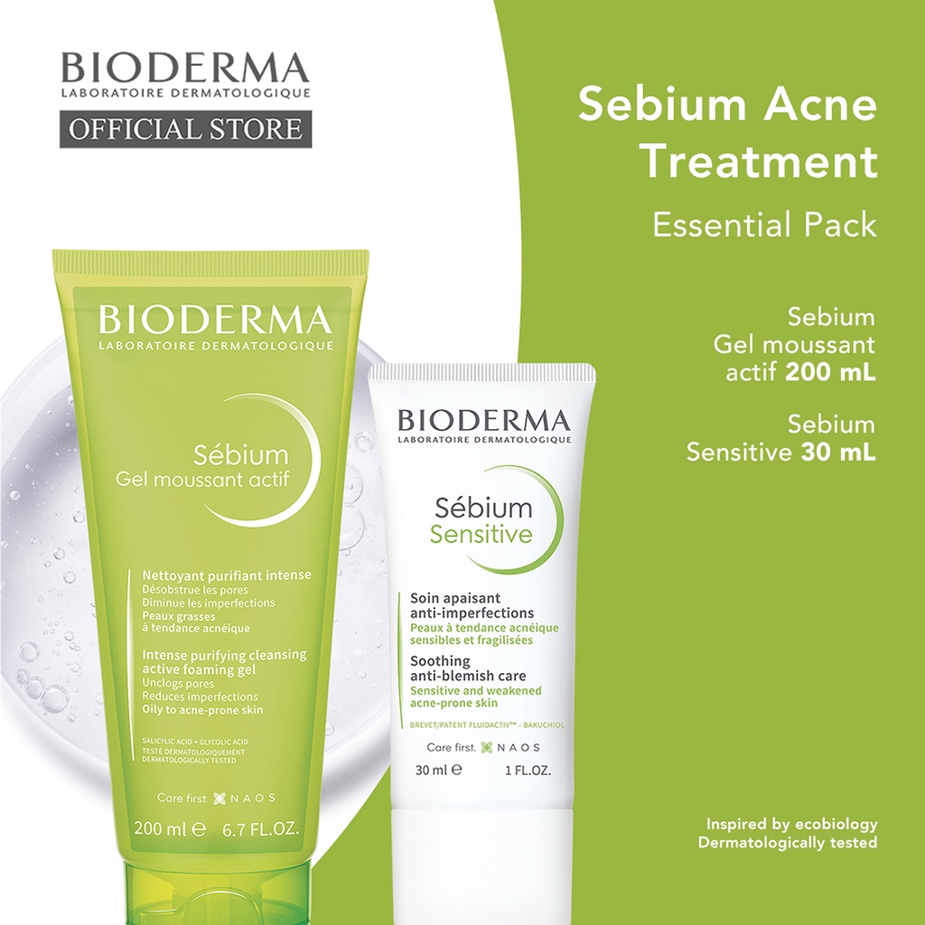 Jual Bioderma Sebium Acne Treatment Essential Pack | Shopee Indonesia
