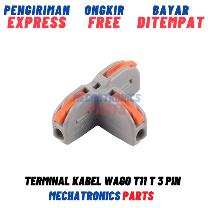 Jual Terminal Kabel Wago T11 T 3 Pin Jalur Sambungan Konektor Connector ...