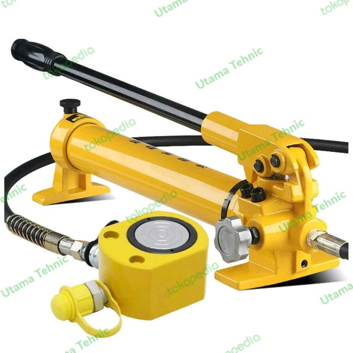 Jual Single Acting Hydraulic Cylinder Jack 10Ton Stroke 10Mm | Shopee ...
