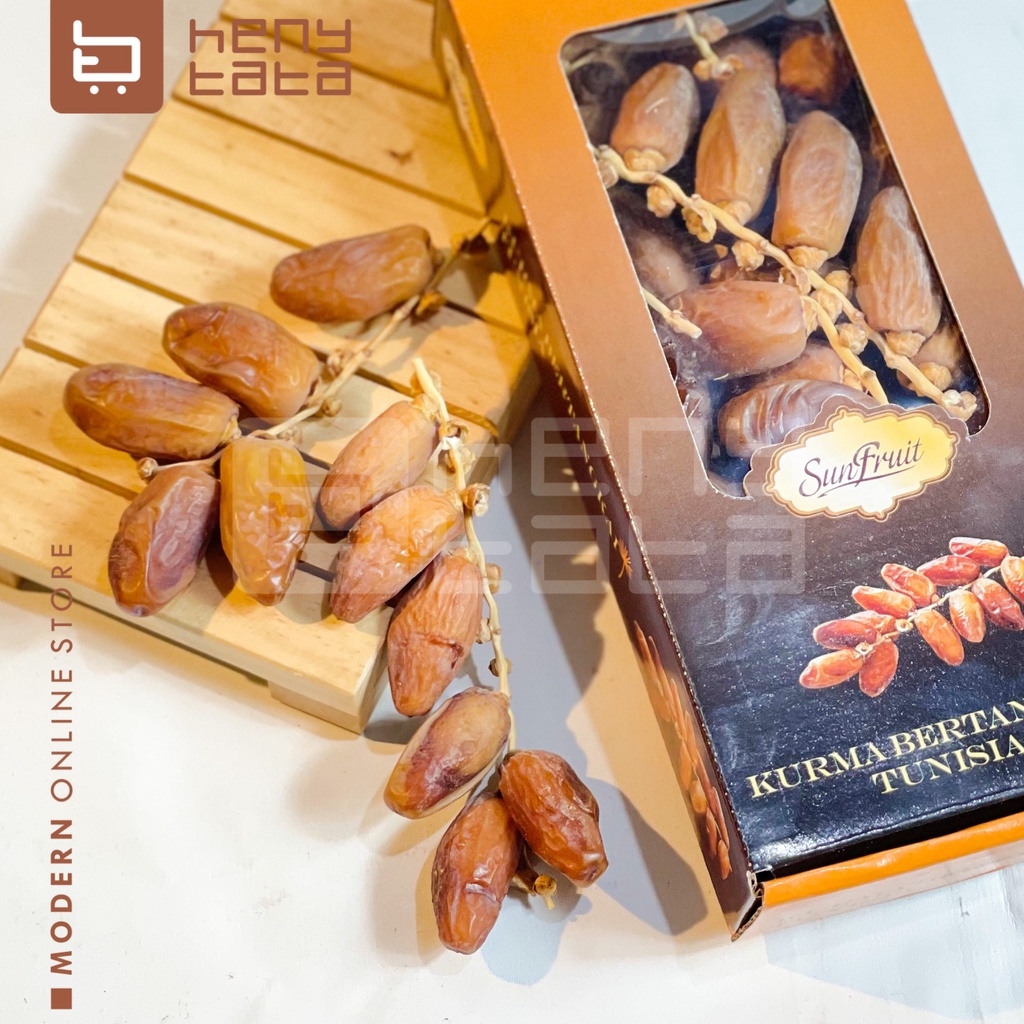 Jual Kurma Tangkai Tunisia Sun Fruit 400gr Qurma Tunis Korma Madu | Shopee Indonesia