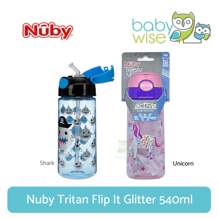 Jual Nuby Tritan Flip It Glitter 540ml | Shopee Indonesia