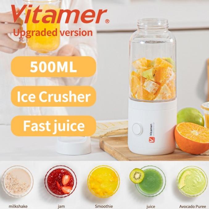 Jual VITAMER Pro Ice crusher S-11 Blender Juicer Portable Mini + FREE ...