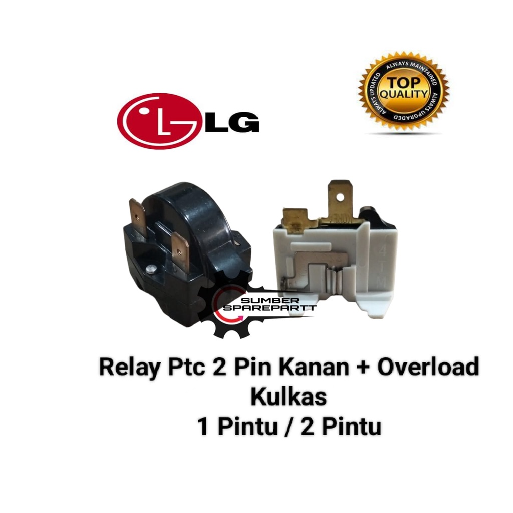 Jual Relay 2 Pin Kanan + Ptc Overload Kulkas 1 Pintu / 2 Pintu LG ... Jual Relay 2 Pin Kanan + Ptc Overload Kulkas 1 Pintu / 2 Pintu LG ...