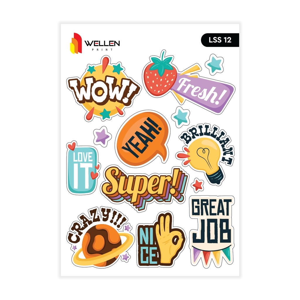 Jual WELLEN PRINT - Sticker Set Koper / Print Sticker Koper Travel ...