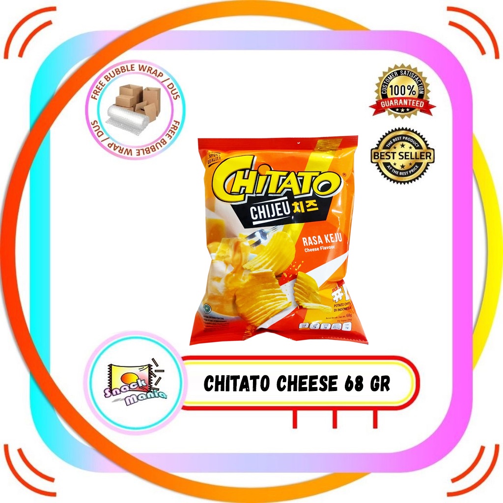 Jual Chitato Potato Chips Cheese 68 gr Kripik Kentang Keju Keripik ...