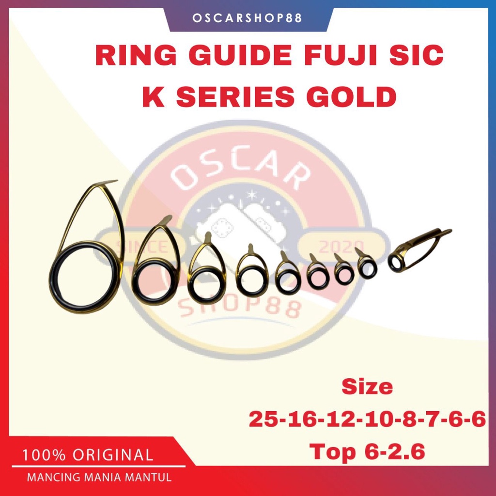 Jual Oscarshop88 Ring guide fuji SIC K series Gold Isi 9 mata | Shopee ...