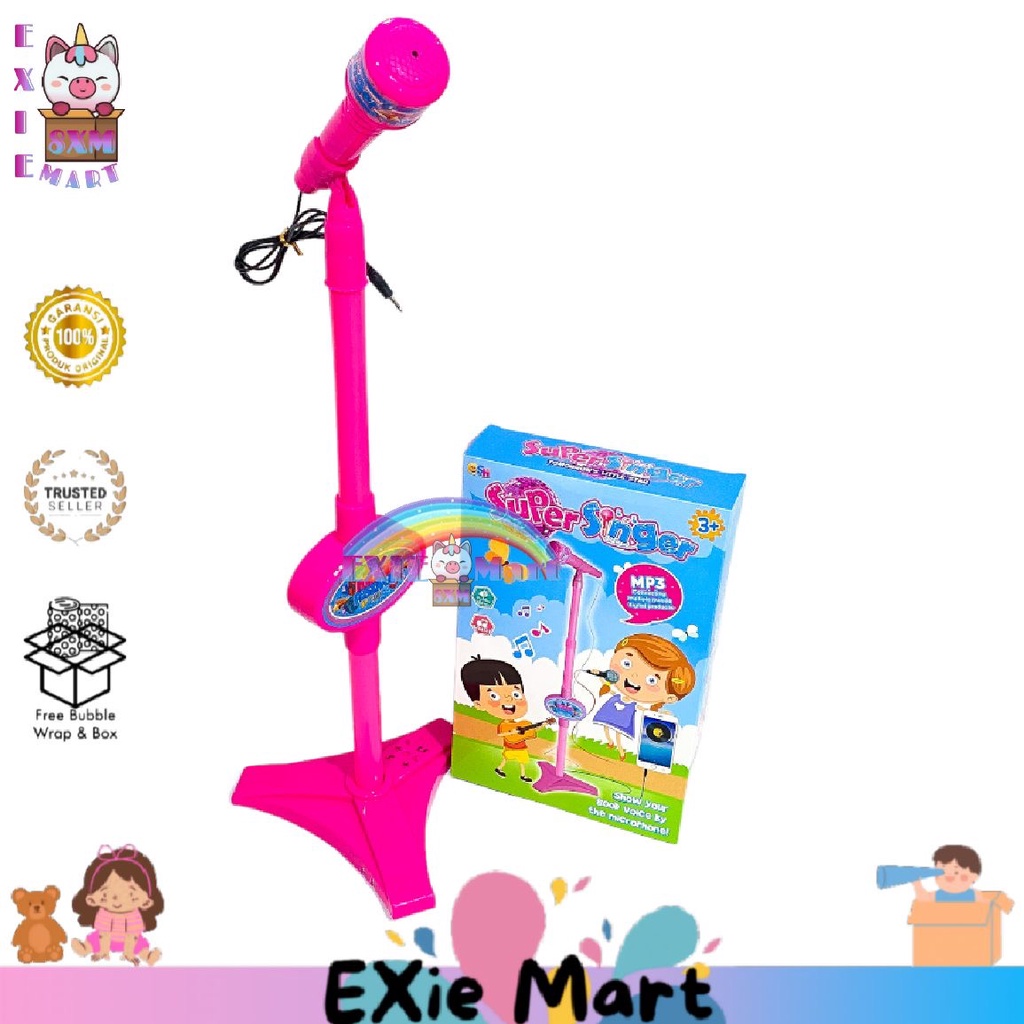 Jual MAINAN ANAK MICROPHONE MIC SUPER SINGER MP3 KARAOKE - MAINAN MIC ...
