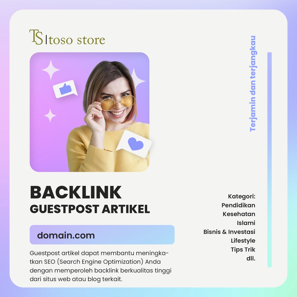 Jual Jasa Guest Post (Backlink) Berkualitas dan Permanen | Shopee Indonesia