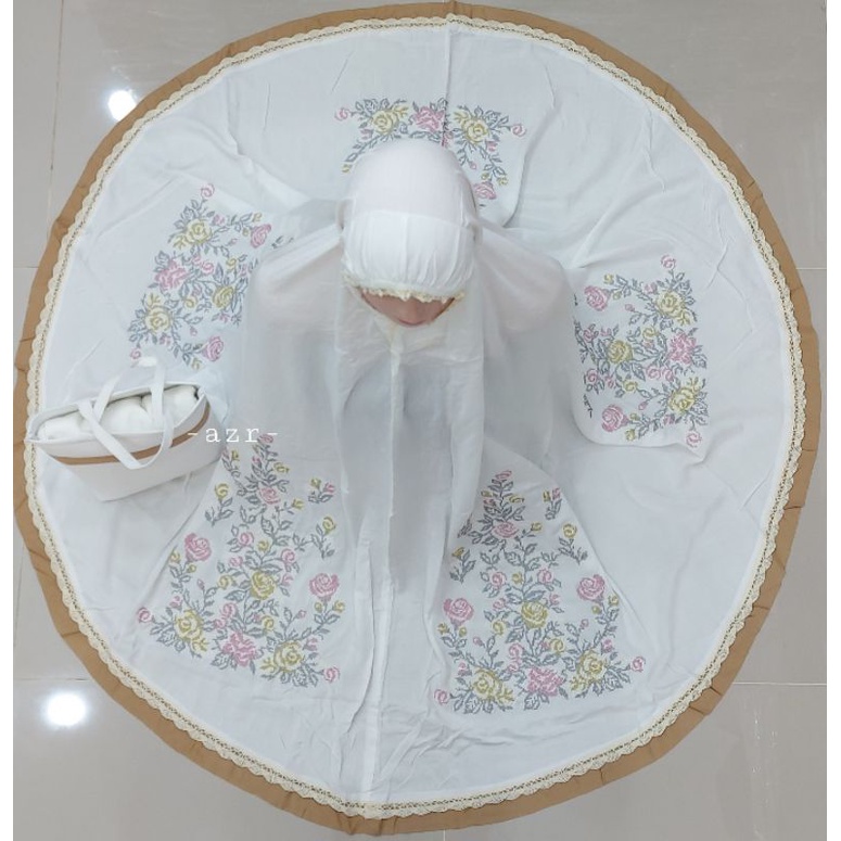 Jual mukena bordir strimin khas bukittinggi padang | Shopee Indonesia