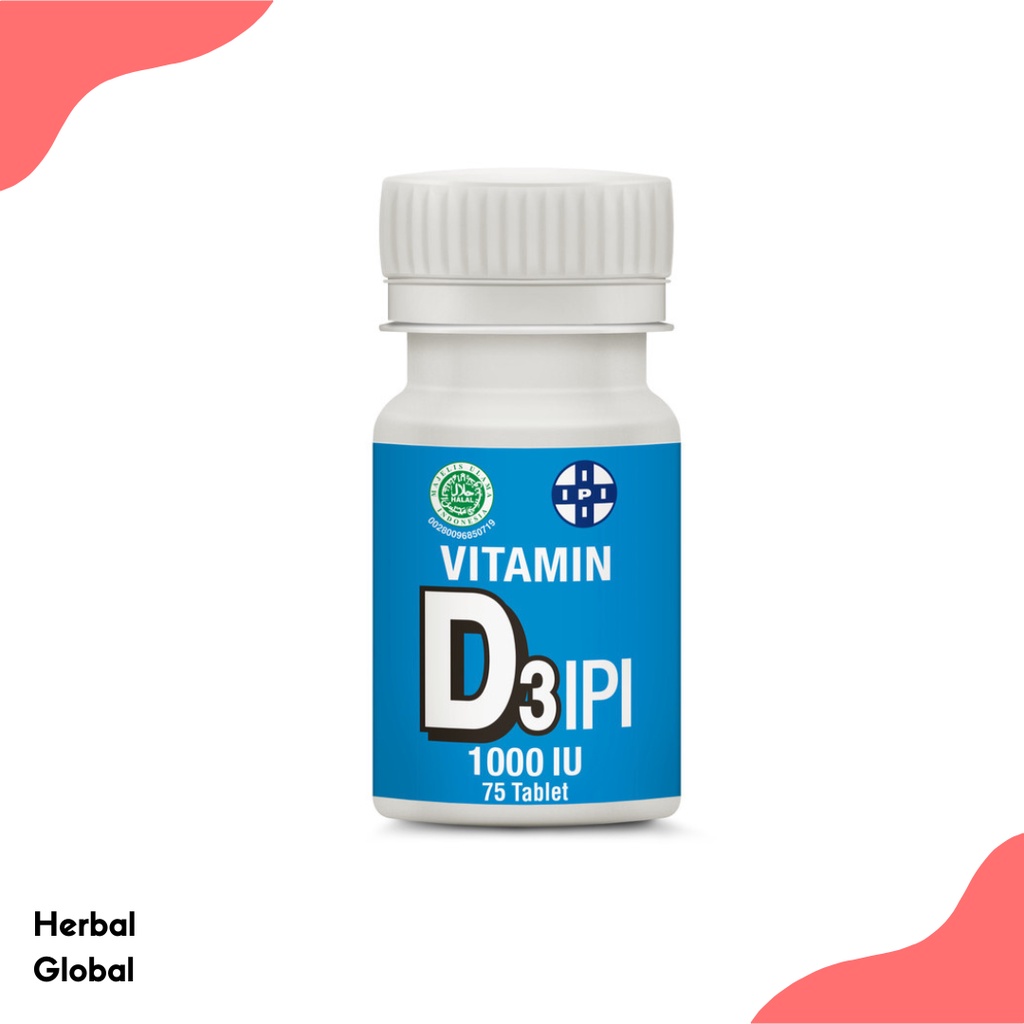 Jual Vitamin D3 1000 IU IPI 1 Botol Isi 70 Tablet | Shopee Indonesia
