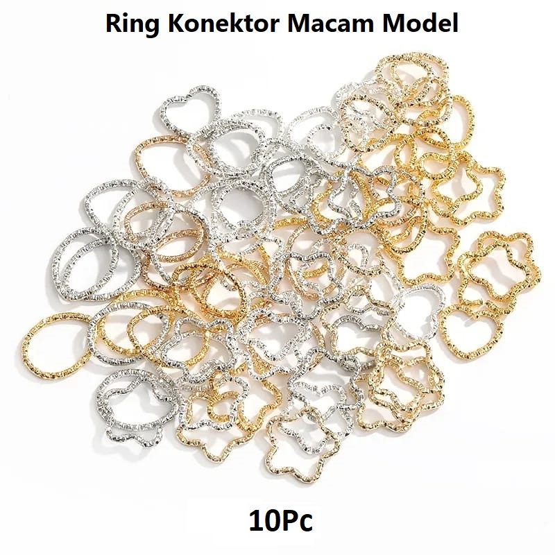 Jual Bahan Ring Konektor Spacer Jump Ring Gerigi Macam Model Untuk ...
