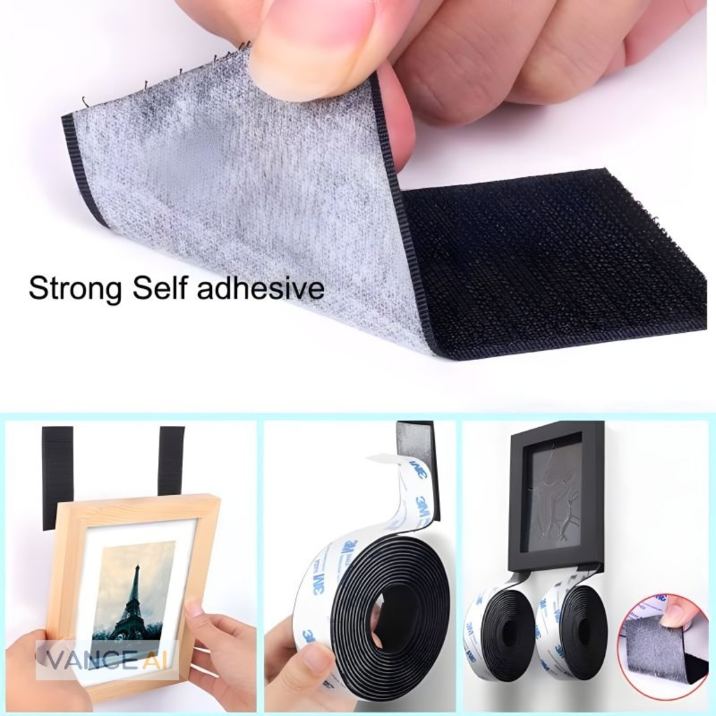 Jual Velcro Double Tape Hitam 2-3-5 cm x 1 m Lakban Stiker Perekat Dua ...