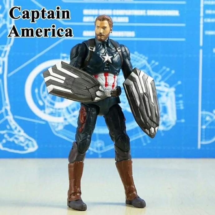 Jual Marvel Avengers Infinity War Captain America Wakanda Shield Figure ...