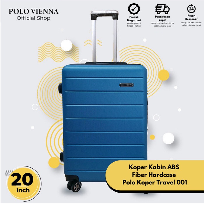 Jual Koper Bagasi Murah Polo Viena Model 001 20 Inch ABS Fiber,Koper kabin | Shopee Indonesia