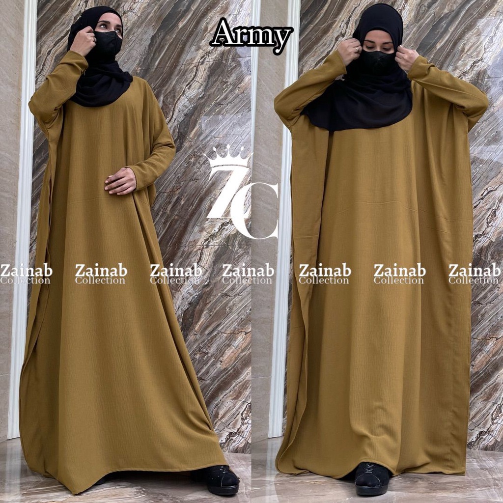 Jual ABAYA WARNA BASIC KRINGKEL KAFTAN NAURA | Shopee Indonesia