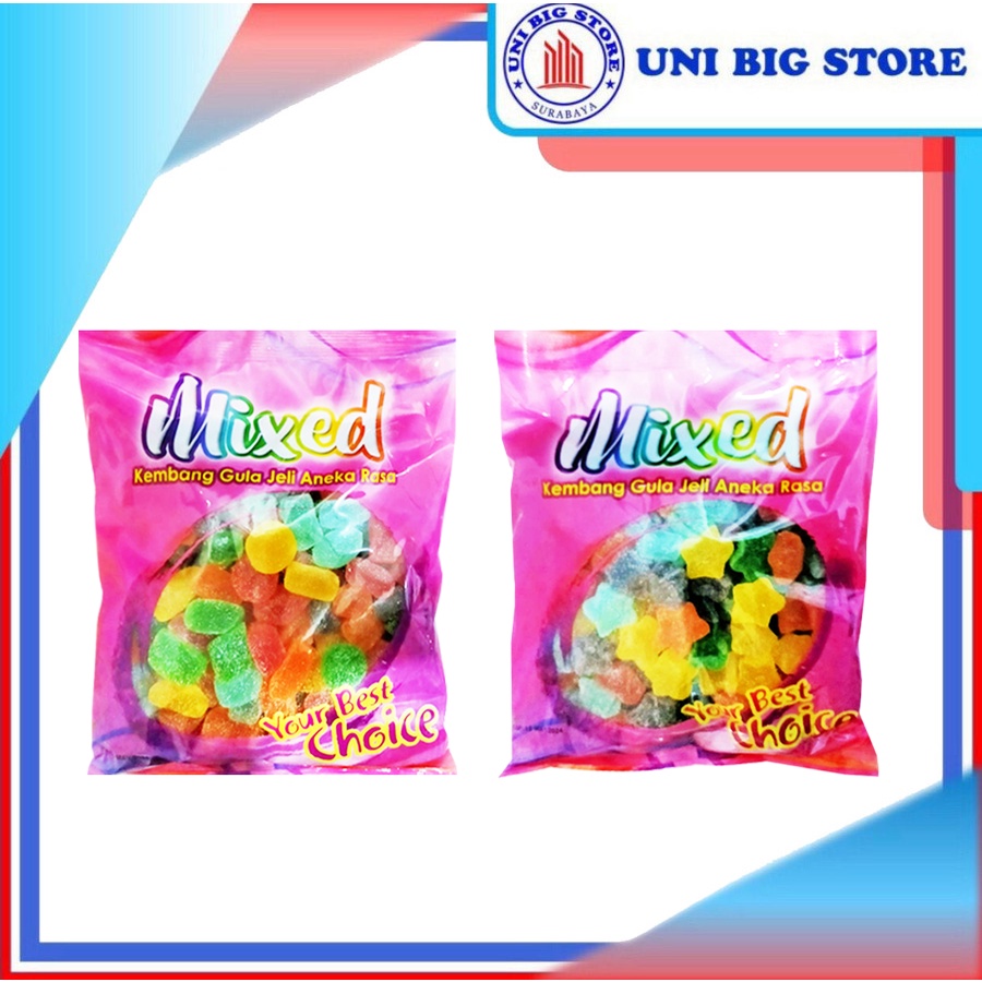 Jual Waisun Mixed Pastilles Jelly Candy Aneka Bentuk 1 kg Permen Jeli ...