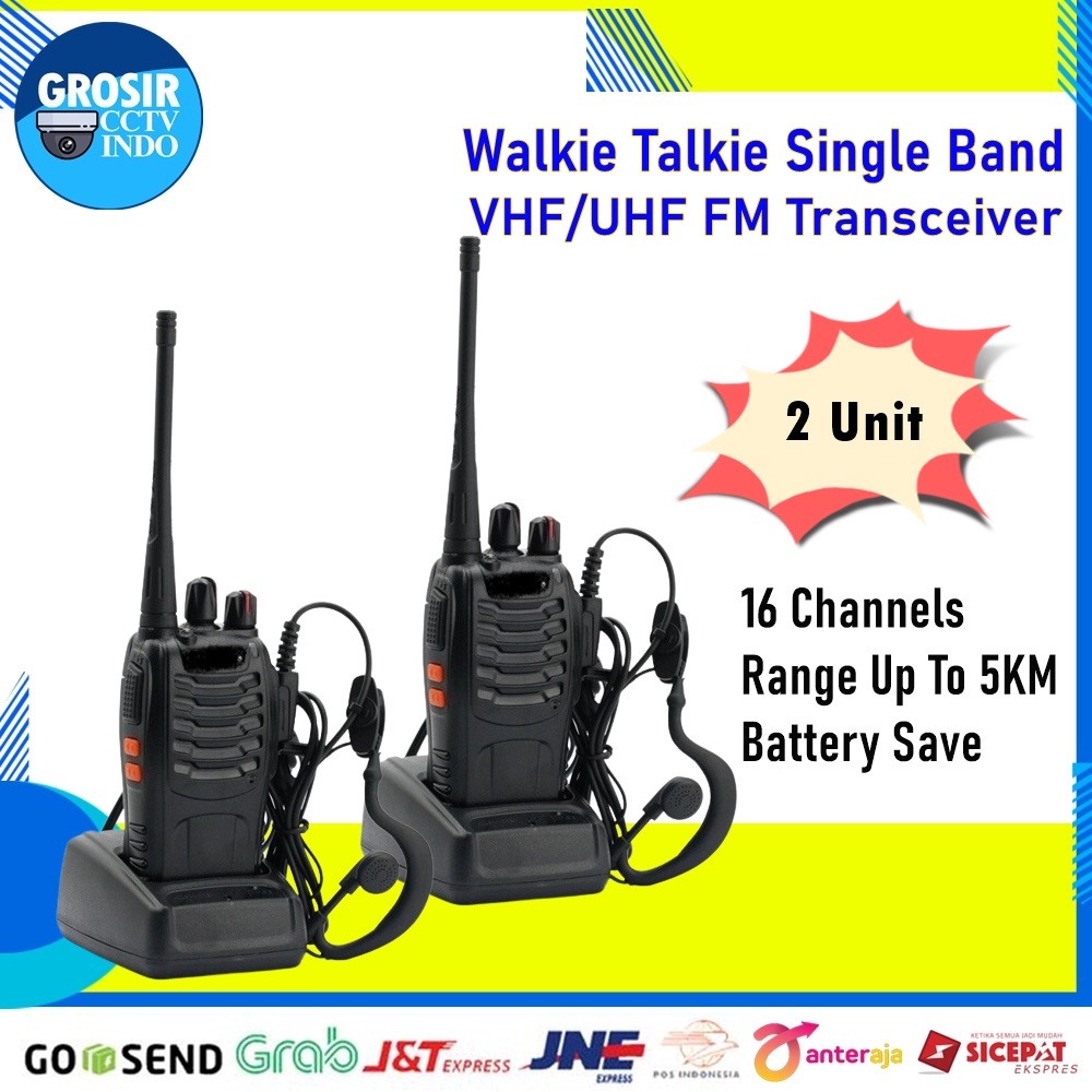 Jual HT BAOFENG Single Band 1set / 2pc 8888S GCI | Shopee Indonesia