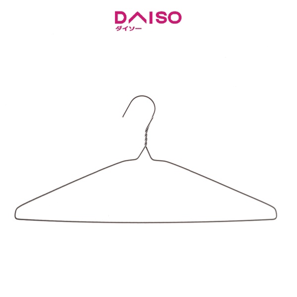 Jual Daiso Wire Hanger -Silver Color - W41cm - 10 pcs.- | Shopee Indonesia